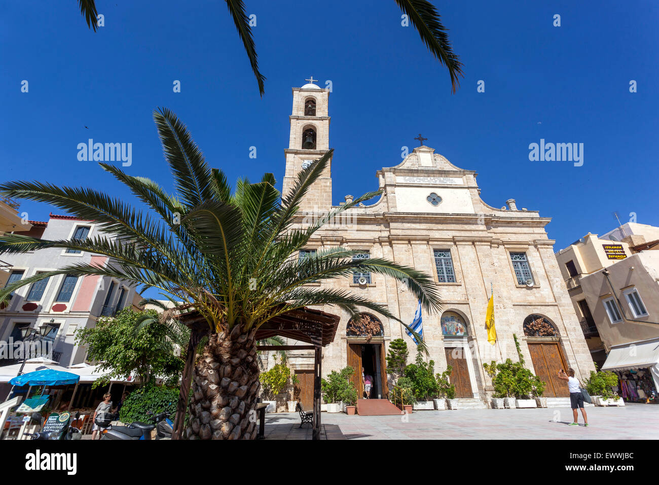 The Orthodox Cathedral, Chania, Crete, Greece, Europe Stock Photo - Alamy