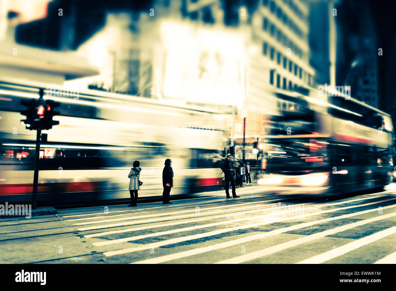Moving City Night Background