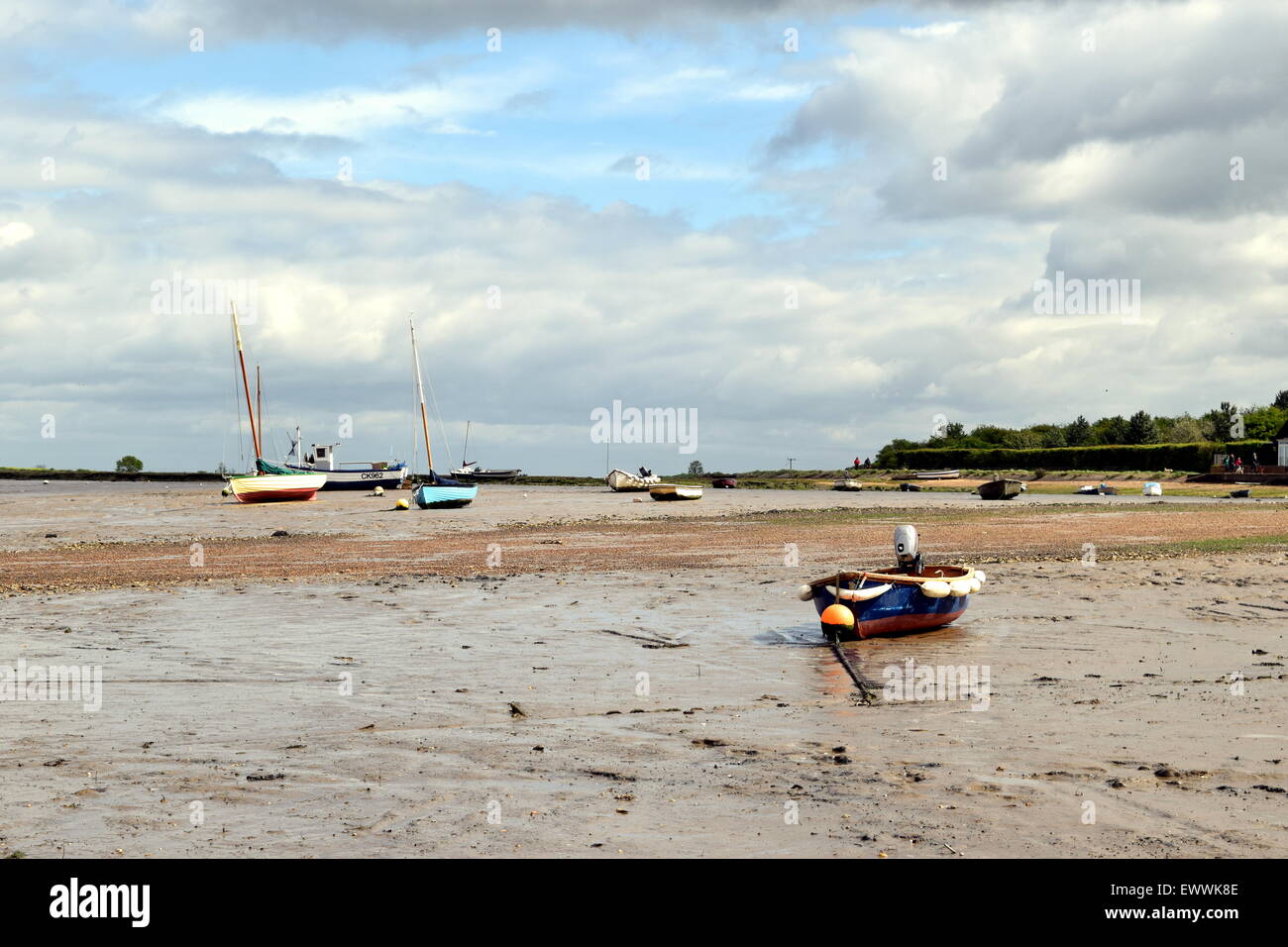 Mersea Island Boat Stock Photo - Alamy