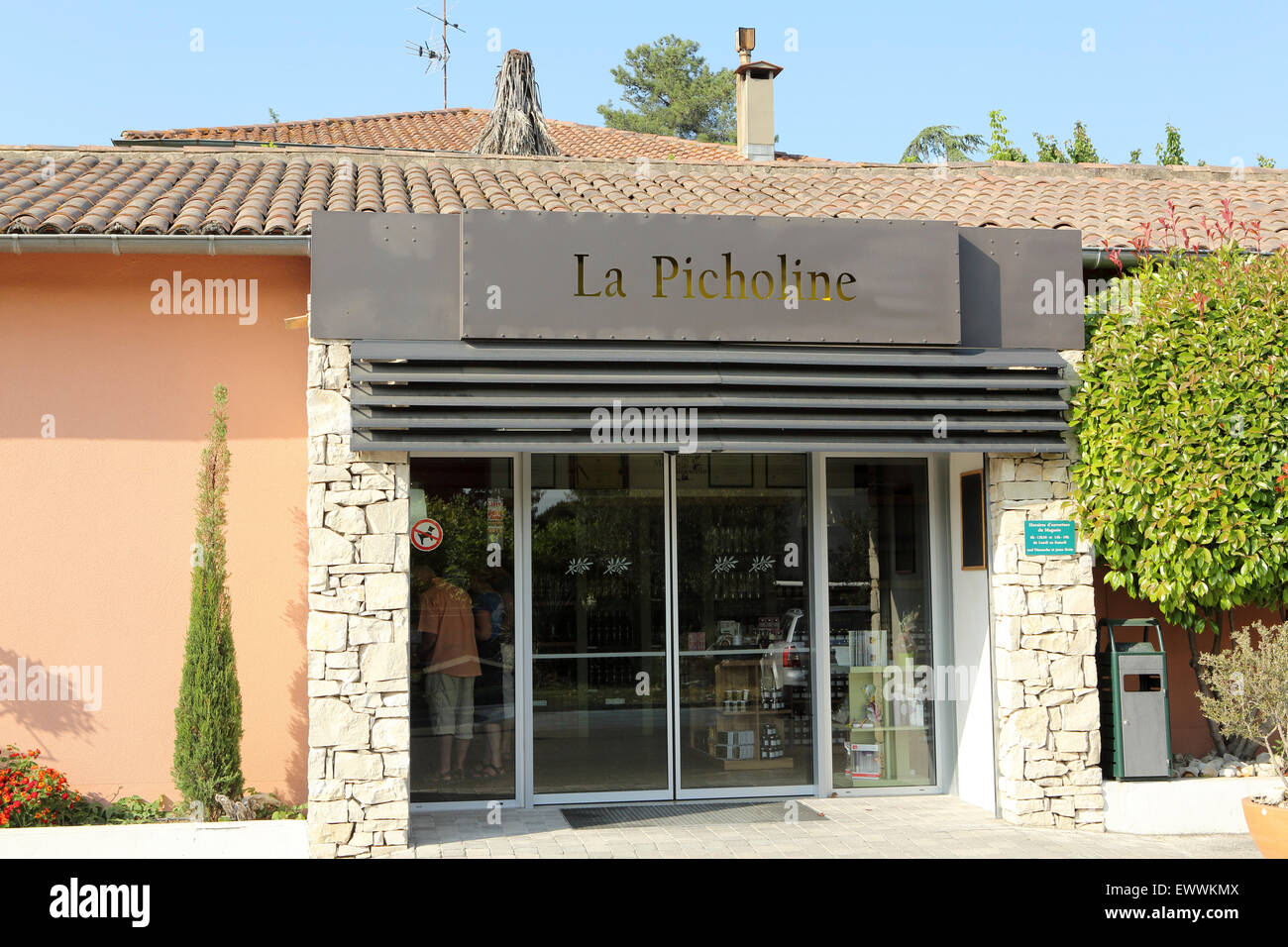 La Picholine olive oil mill at Villevieille near Sommieres, France. The ...