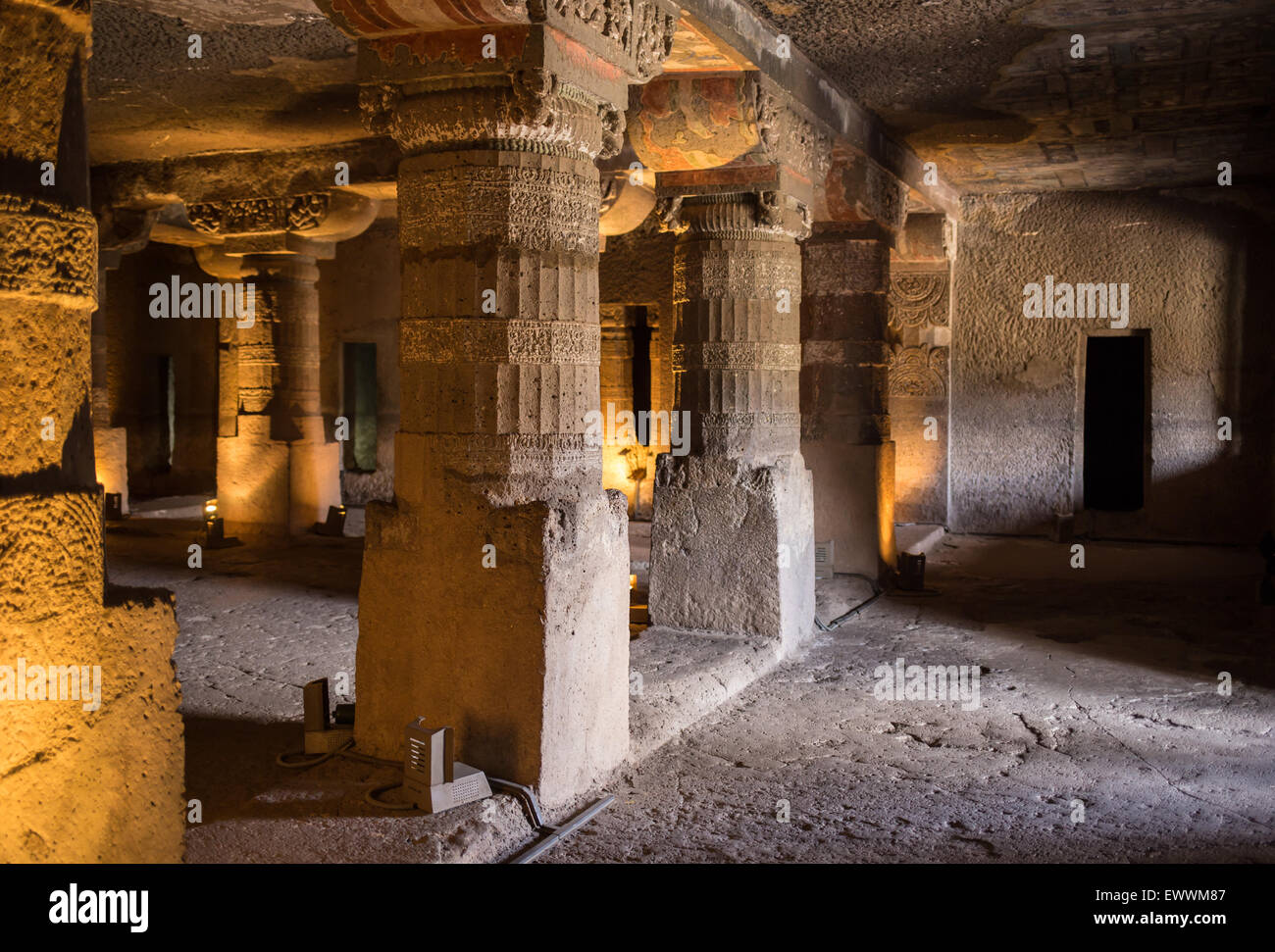 Forgotten underground temple Stock Photo - Alamy