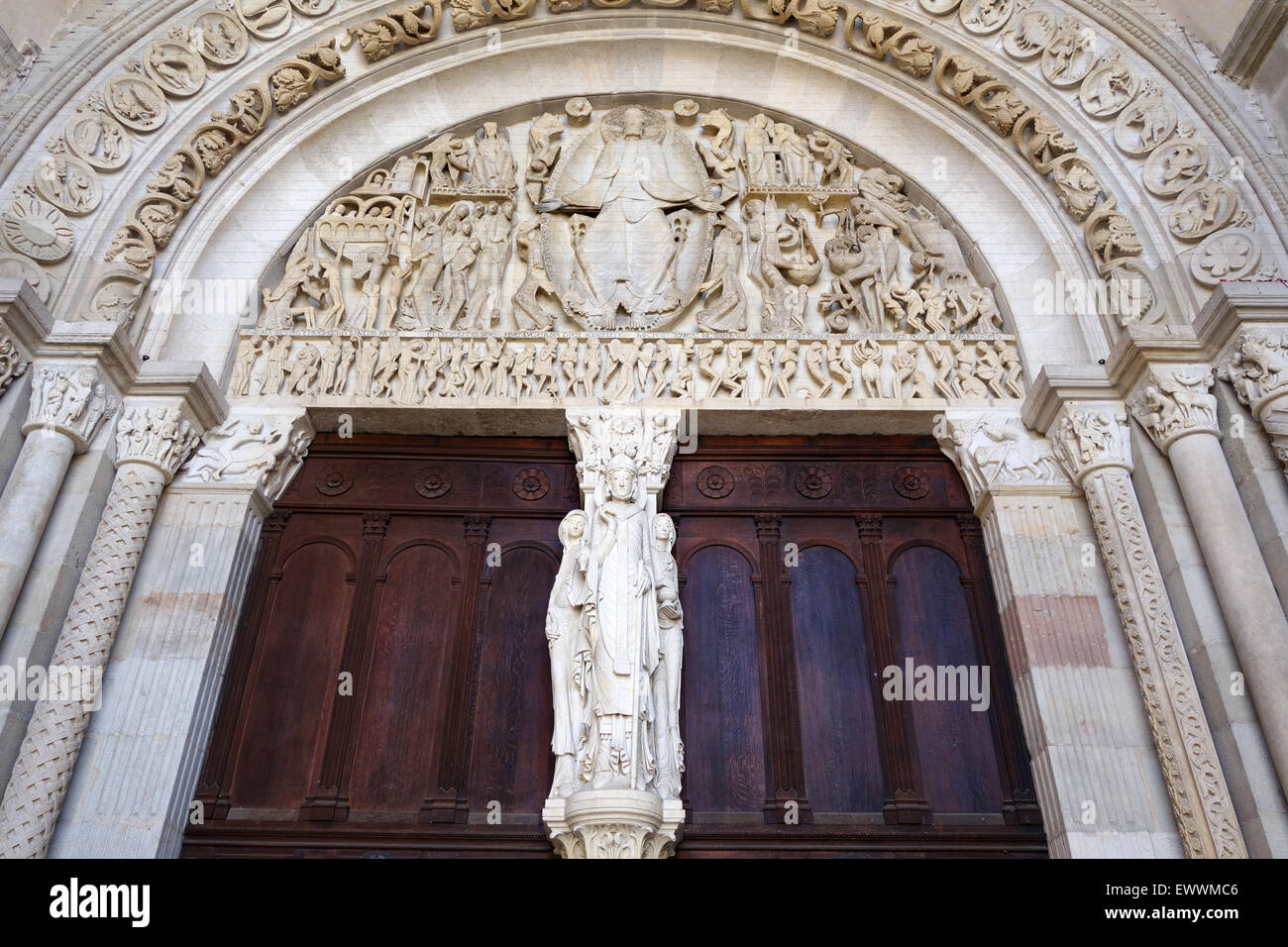 Autun Saint Nazaire Cathedral Last Judgement Tympanum by Gislebertus in ...