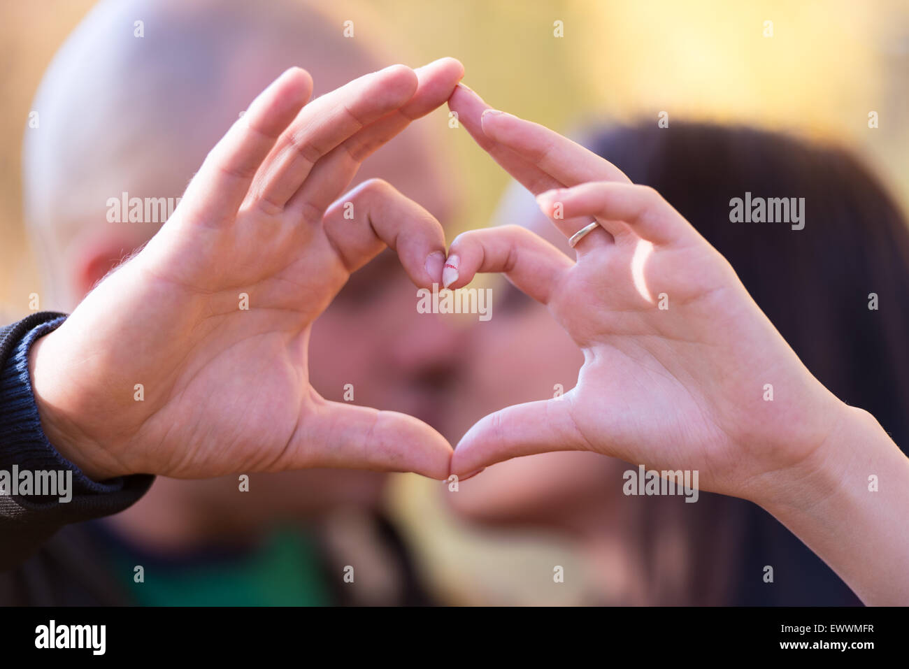 Hands Forming Heart Shape Stock Photo - Alamy