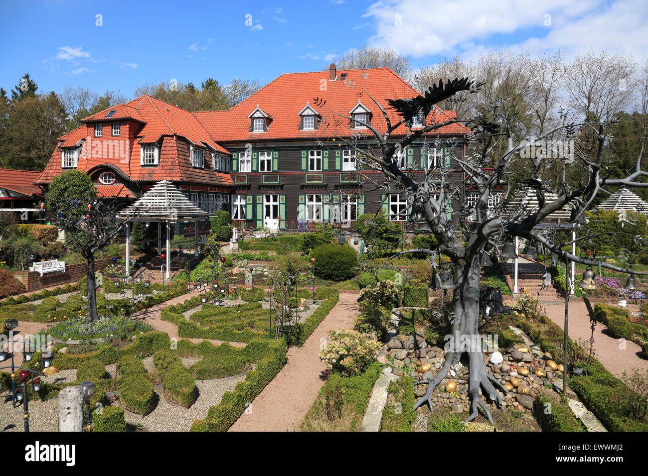 Castle Iserhatsche, Bispingen, Lueneburger heath, Lower Saxony, Germany ...