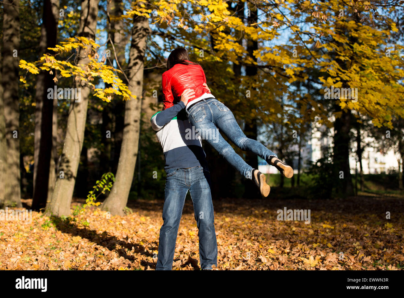 Man Spinning His Girlfriend Stock Photo - Alamy