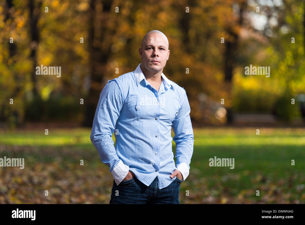 Autumn Man Portrait Stock Photo - Alamy
