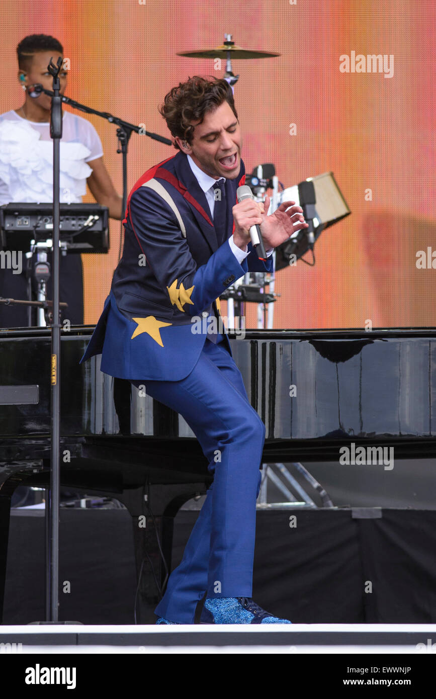 Mika plays British Summertime Hyde Park 2015 on 21/06/2015 . Persons ...