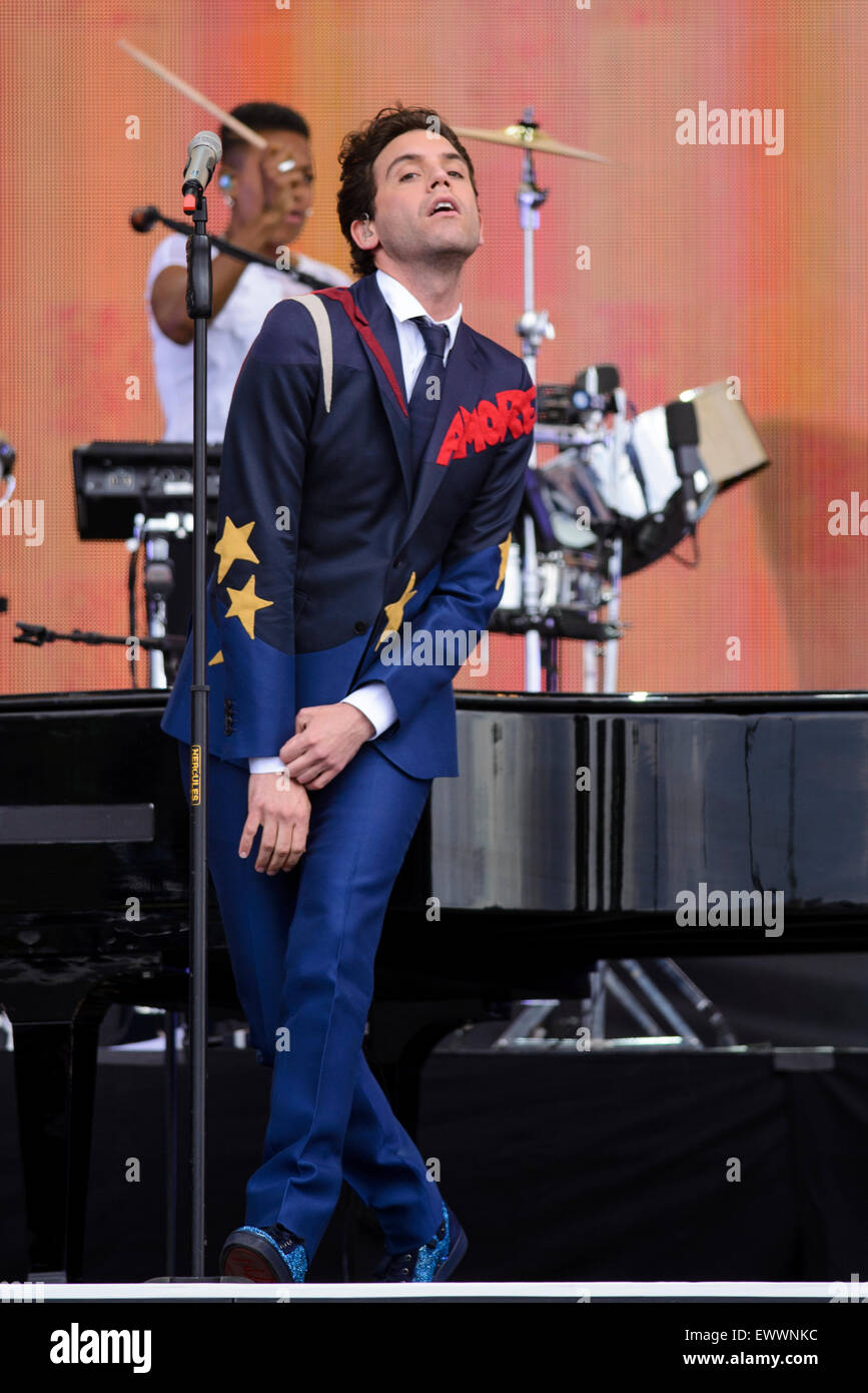 Mika plays British Summertime Hyde Park 2015 on 21/06/2015 . Persons ...