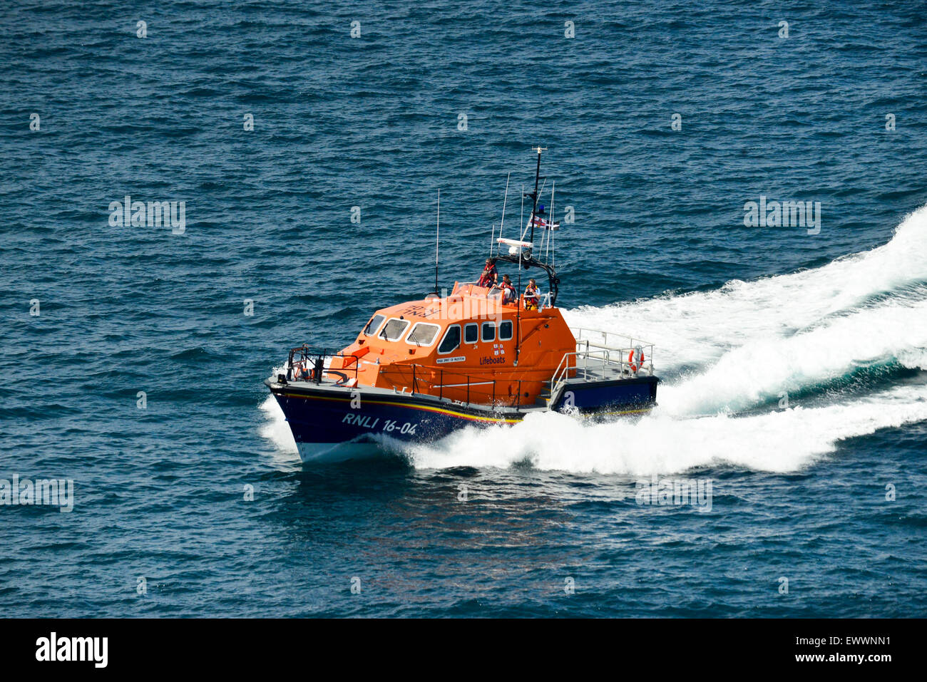 Padstow Lifeboat carrying out search and rescue operation around ...