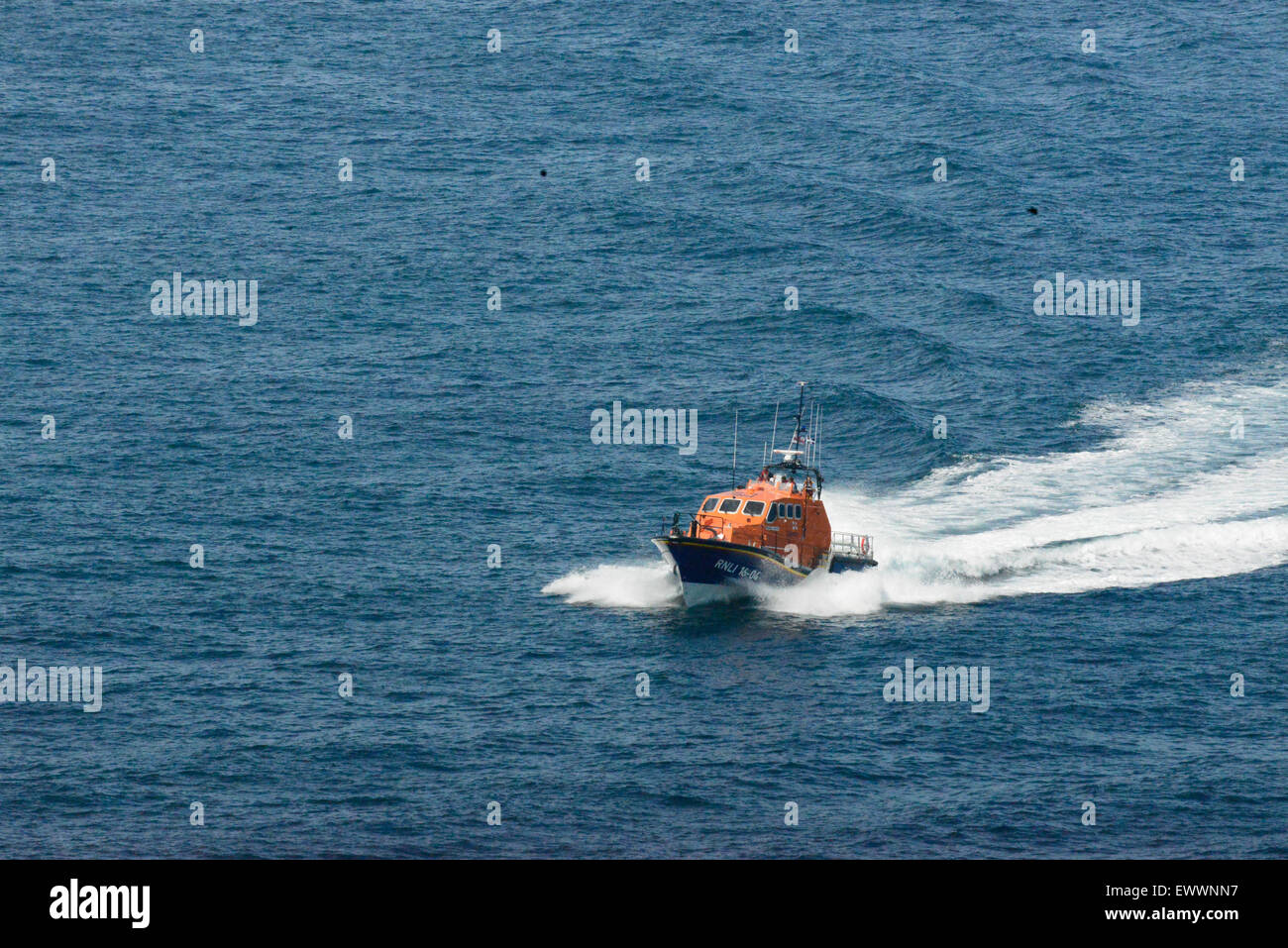 Padstow Lifeboat carrying out search and rescue operation around ...