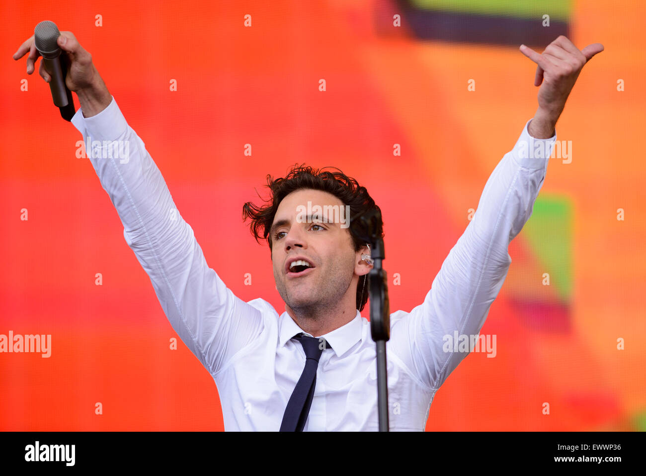 Mika plays British Summertime Hyde Park 2015 on 21/06/2015 . Persons ...