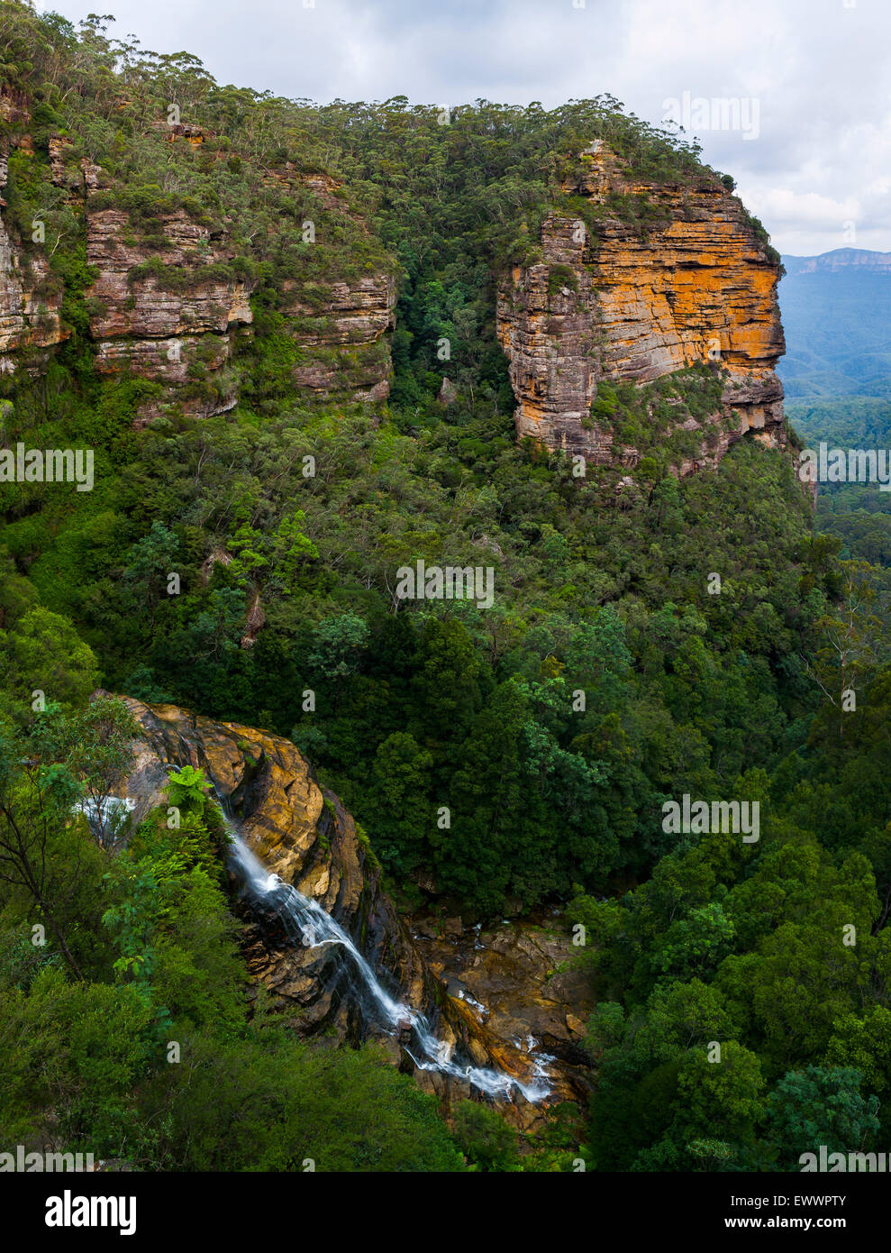 Leura Falls - Blue Mountains National Park - NSW - Australia Stock ...