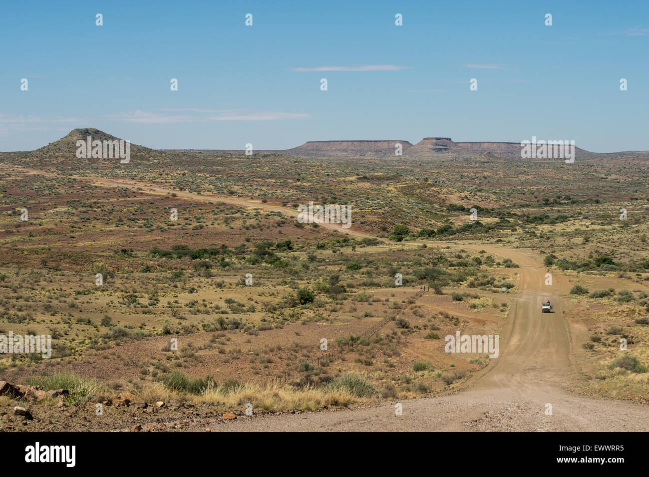 Namibia, Africa - Open landscape in the middle of the day Stock Photo ...