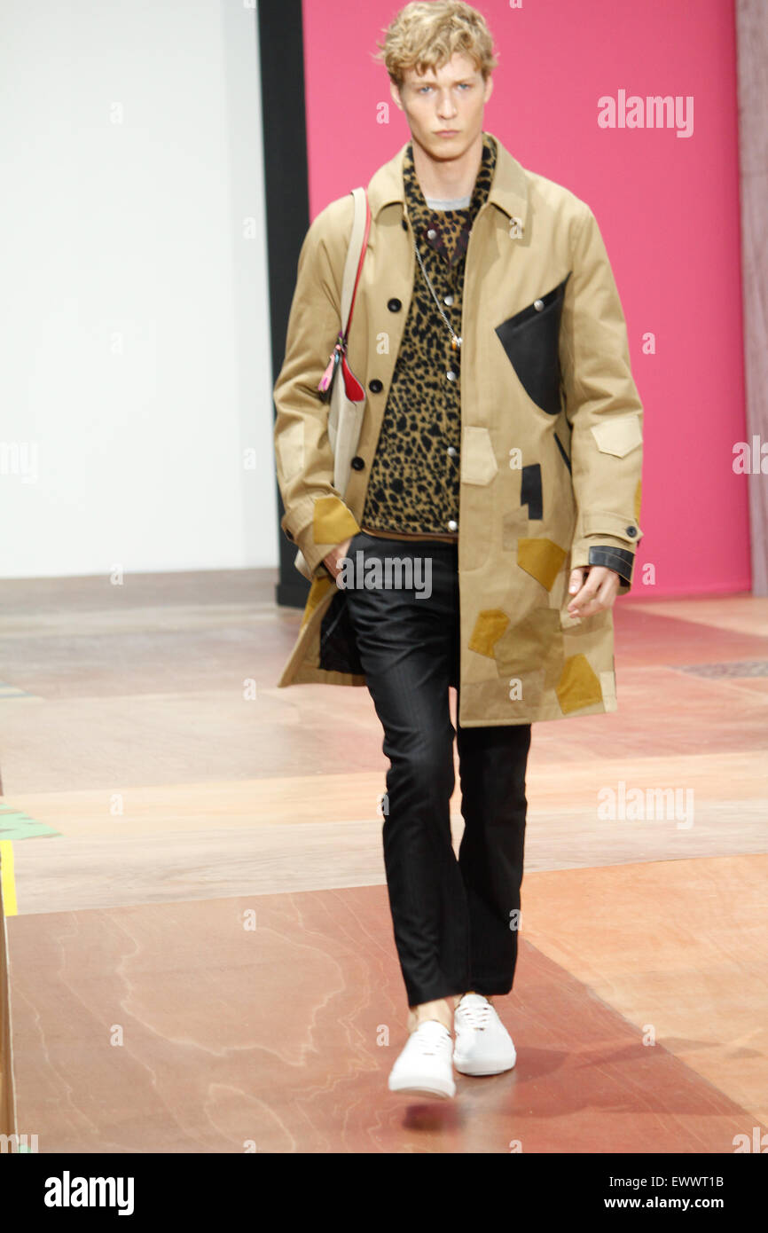 Catwalk at Coach SS16 London Collections: Men Stock Photo - Alamy