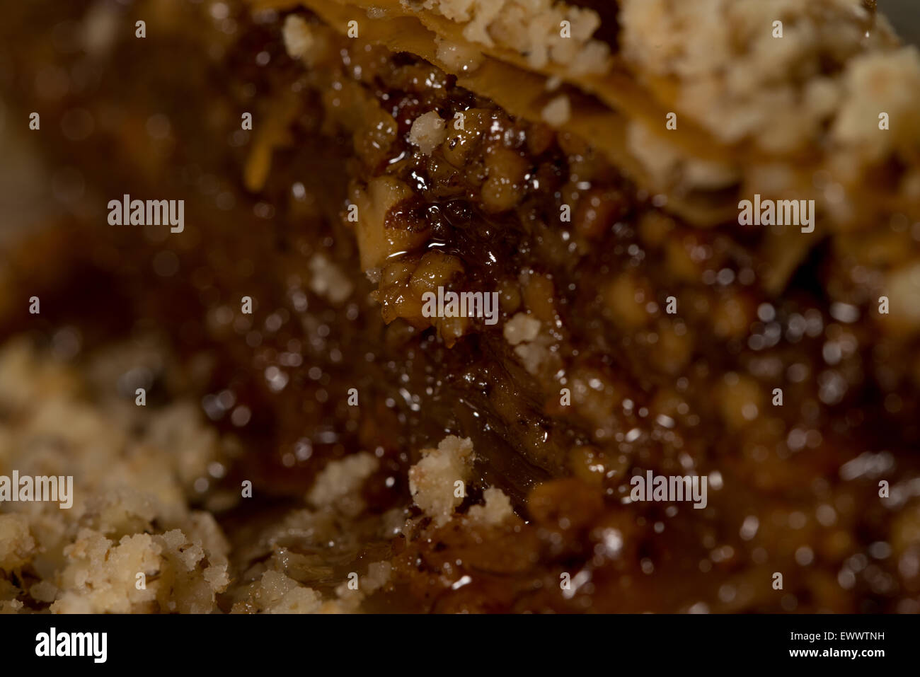 Greek Delicatessen Baklava Sweet Close Up Stock Photo - Alamy