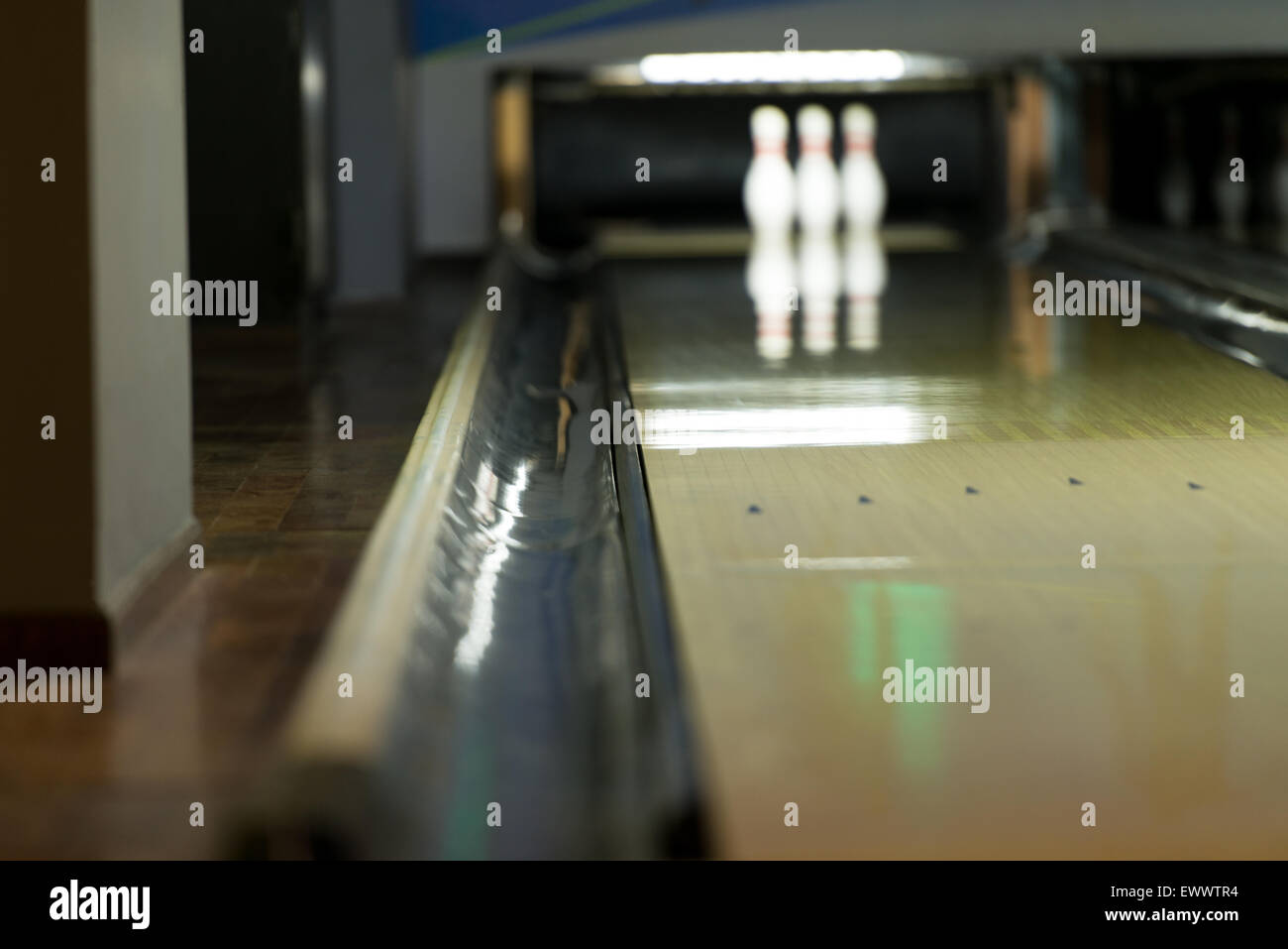 Bowling lane gutter hi-res stock photography and images - Alamy