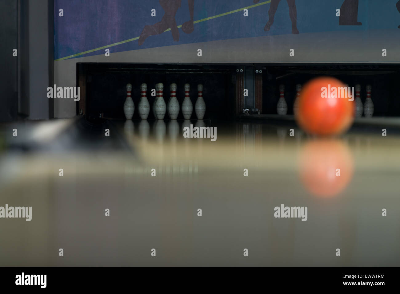 Ten Pin Bowling Ball Stock Photo - Alamy