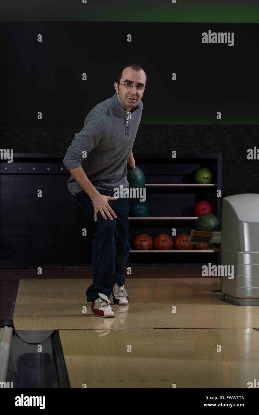 Portrait Of A Bowler With An Intense Look Stock Photo - Alamy