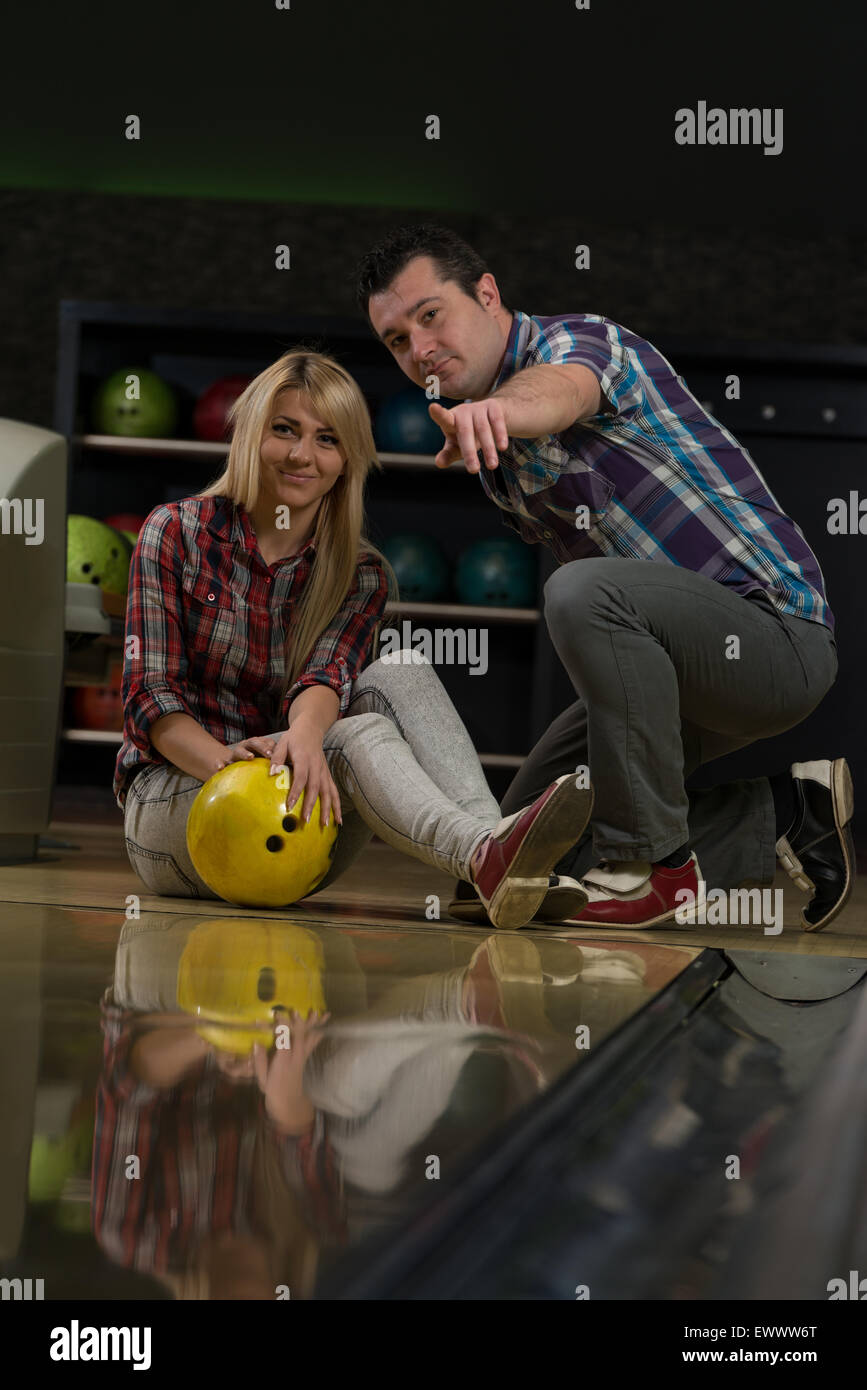 Two men ten pin bowling hi-res stock photography and images - Alamy
