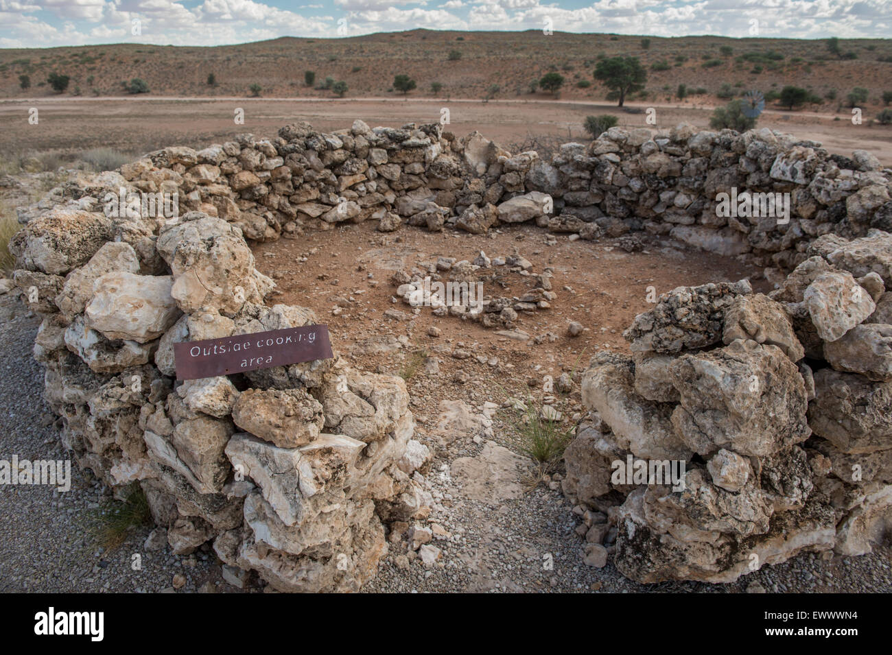 South Africa - Example of an ancient outside cooking area Khalagadi ...
