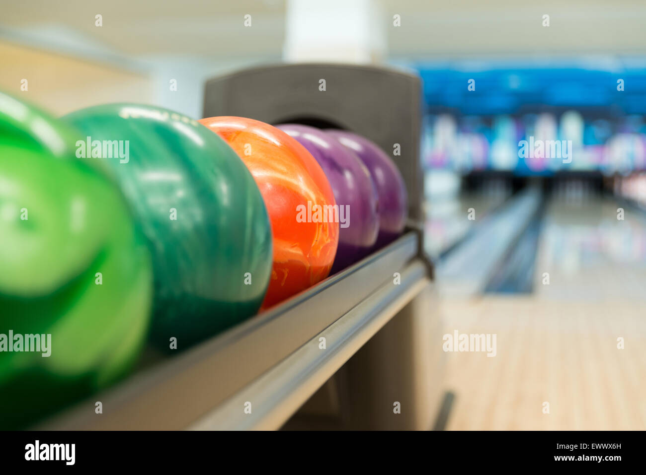 Bowling ball rack hi-res stock photography and images - Alamy