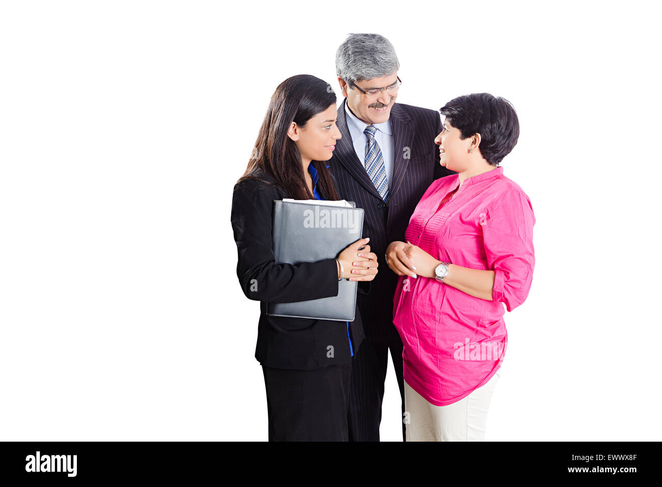 3 indian Business partner Discussion Stock Photo - Alamy