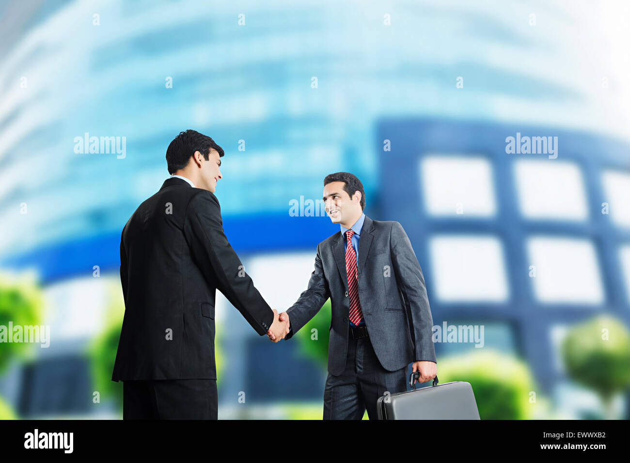 2 indian Business partner Handshake Dealing Stock Photo - Alamy