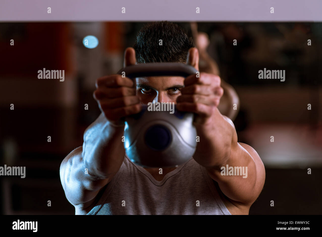 Kettle Bell Workout Stock Photo - Alamy