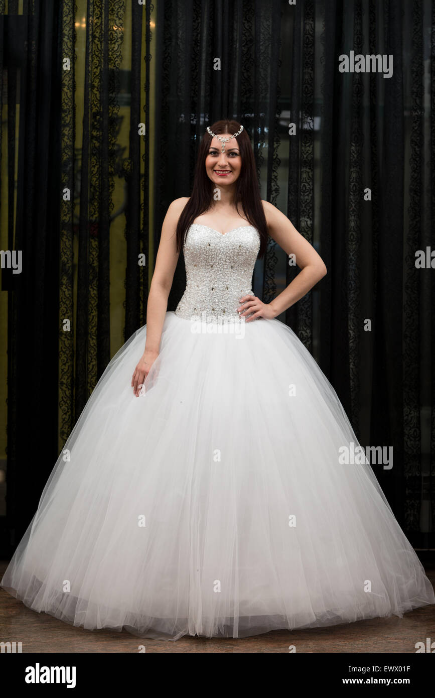 Bridal Portrait Of A Beautiful Model Stock Photo - Alamy