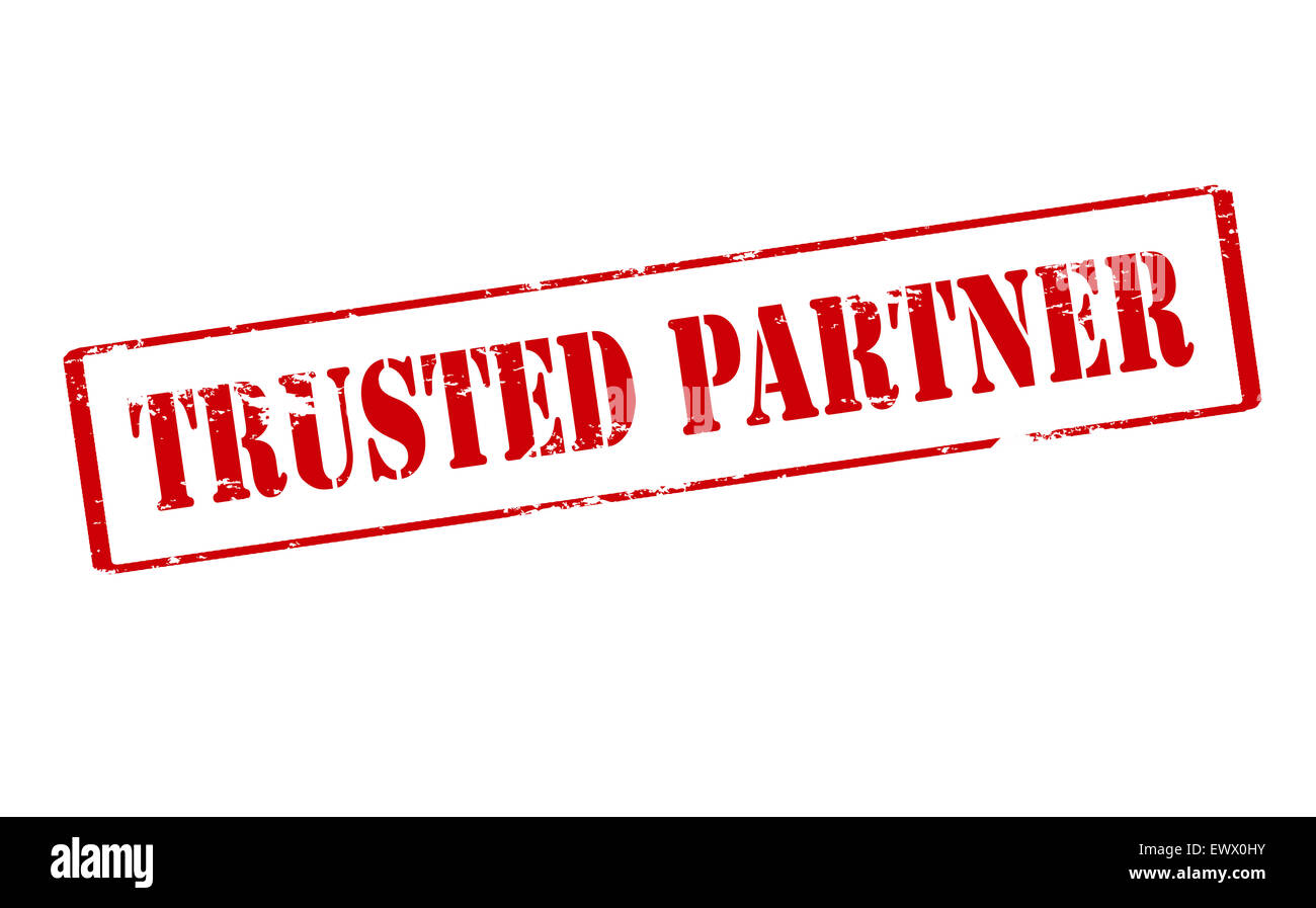 Rubber stamp with text trusted partner inside, illustration Stock Photo ...