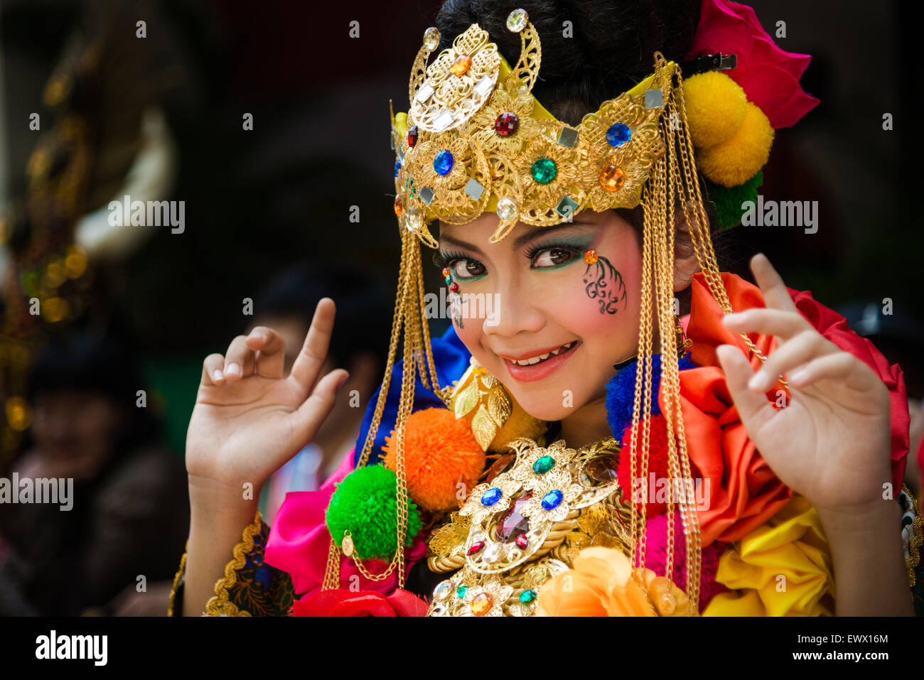 The colourful Jember Fashion Carnival in Jember, Indonesia, Asia Stock ...