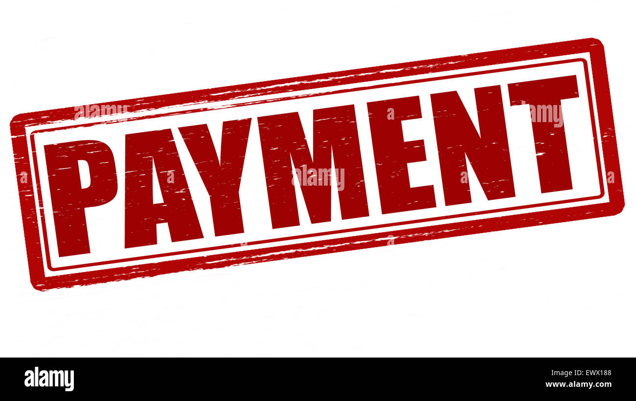 Stamp with word payment inside, illustration Stock Photo - Alamy