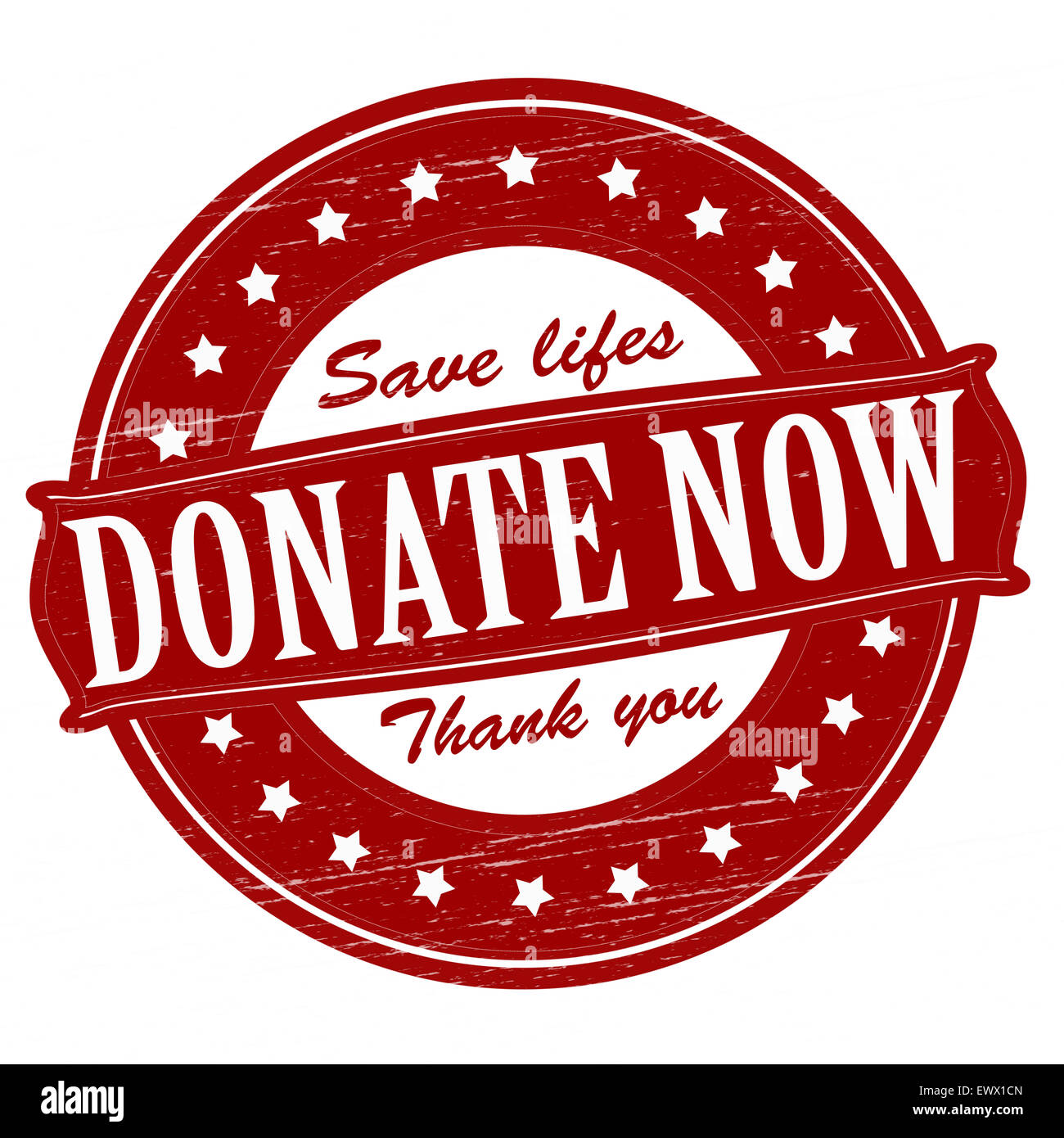 Stamp with text donate here inside hi-res stock photography and images ...