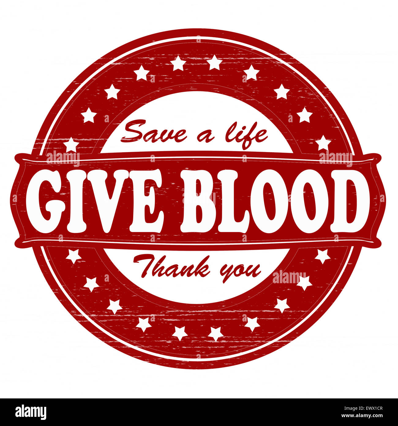 Stamp with text give blood inside hi-res stock photography and images ...
