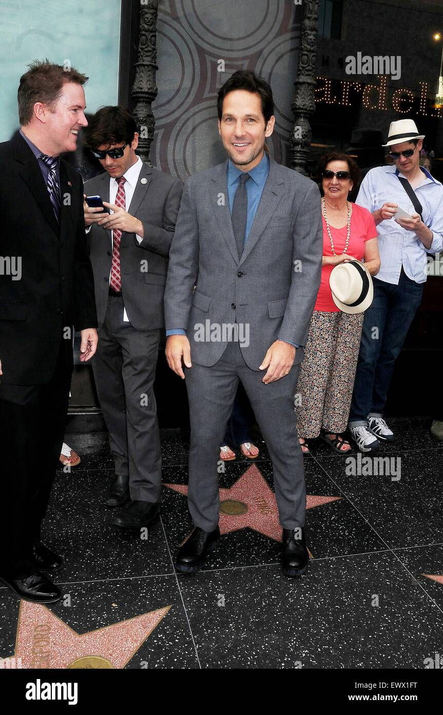 Los Angeles, CA, USA. 1st July, 2015. Paul Rudd at the induction ...