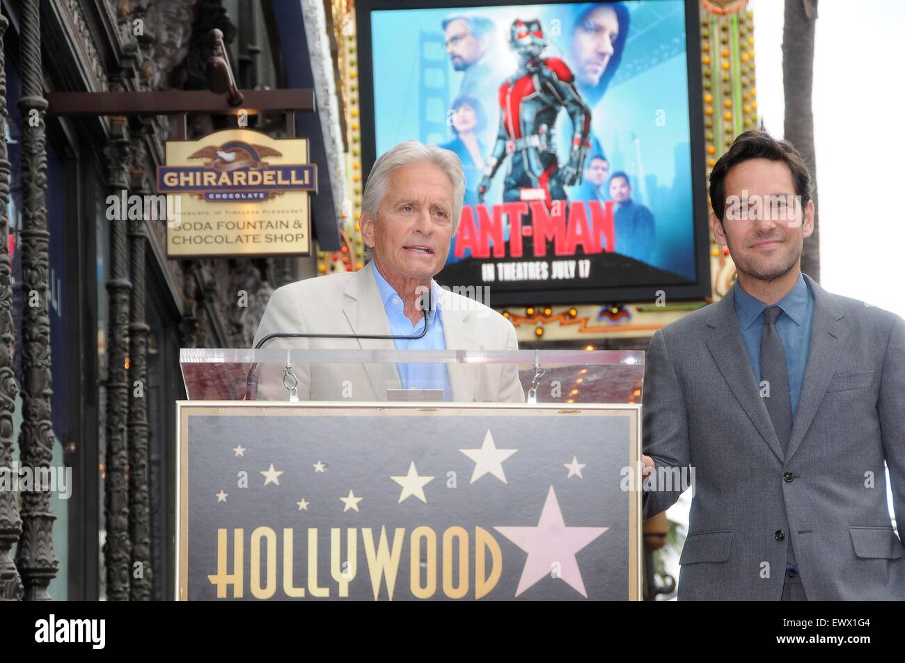 Paul rudd and michael douglas hi-res stock photography and images - Alamy