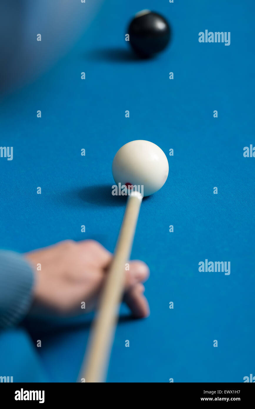 Eight Ball Shot Stock Photo - Alamy