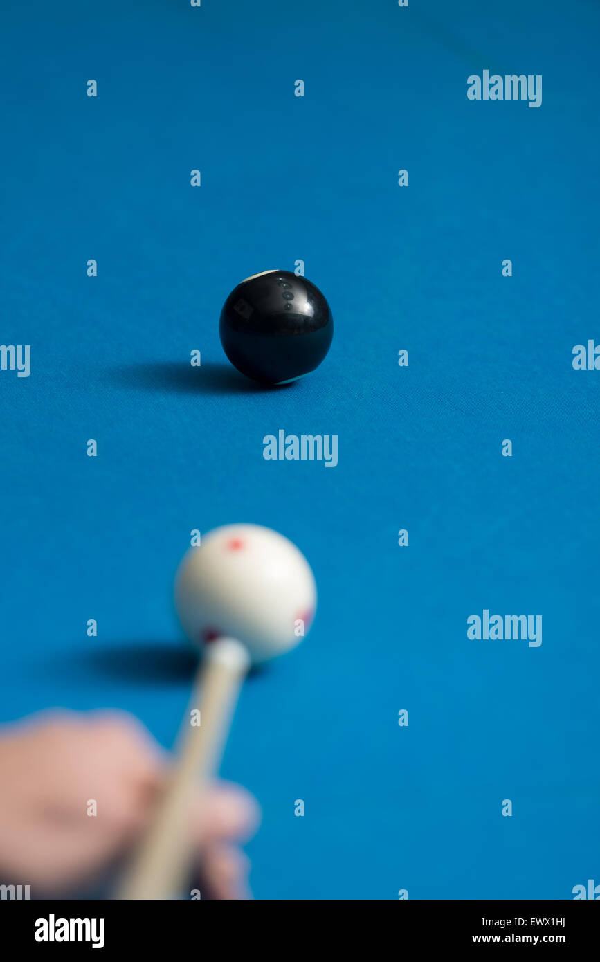 Eight Ball Shot Stock Photo - Alamy