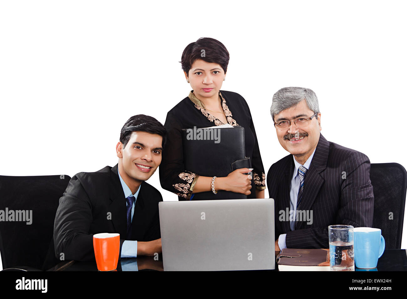 3 indian Business partner office Meetings Stock Photo - Alamy