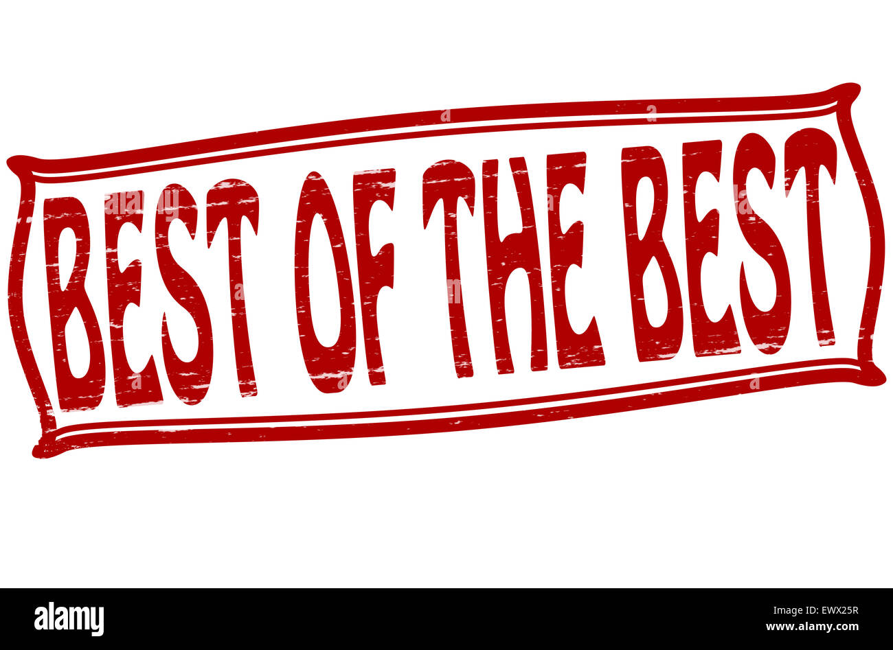 Stamp with text best of the best inside, illustration Stock Photo - Alamy