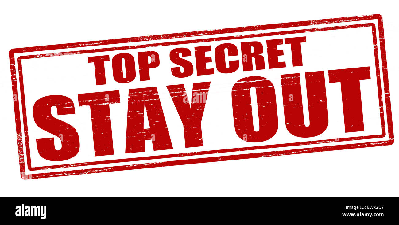 Stamp with text stay out inside, illustration Stock Photo - Alamy