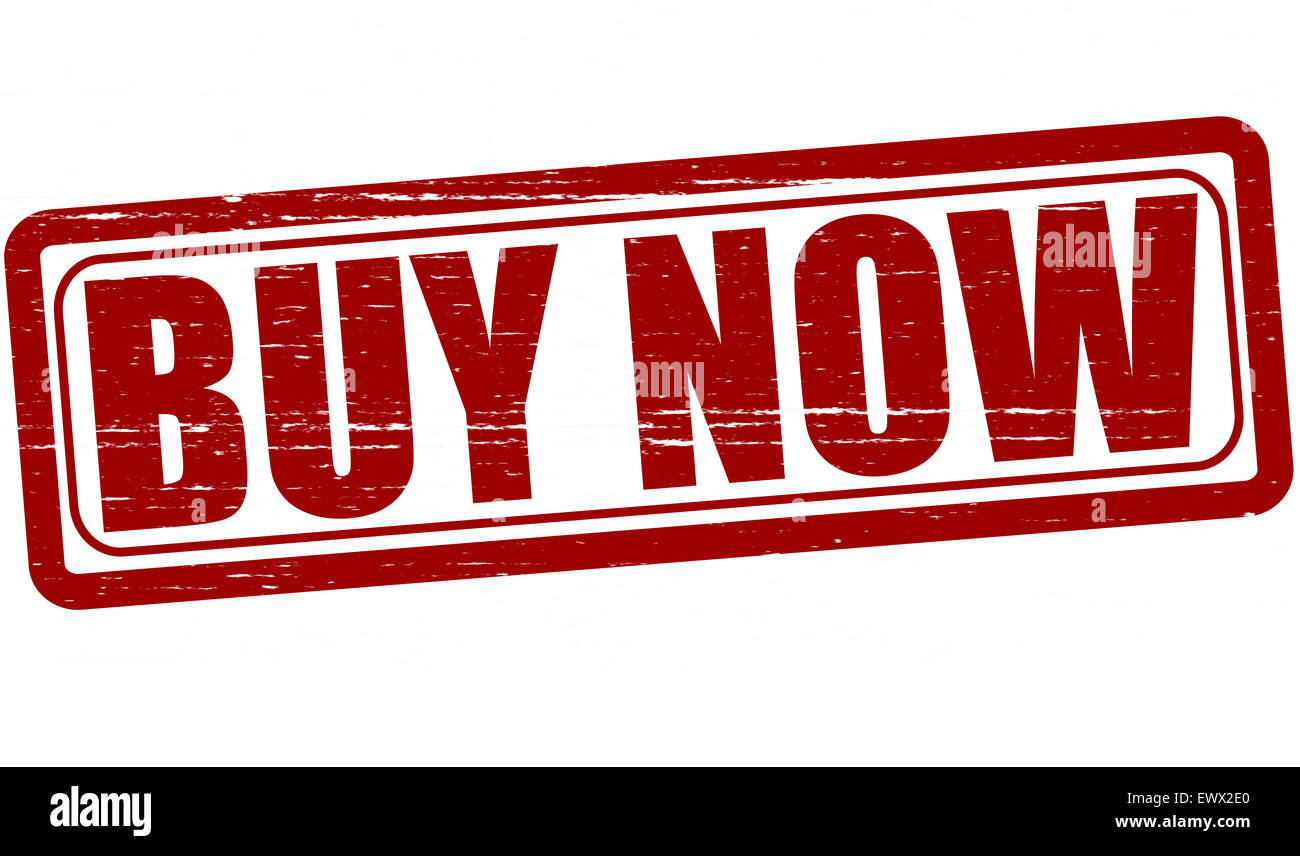 Stamp with text buy now inside, illustration Stock Photo - Alamy