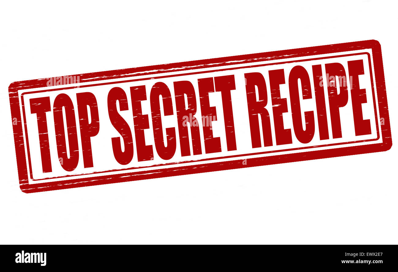 Secret recipe hi-res stock photography and images - Alamy