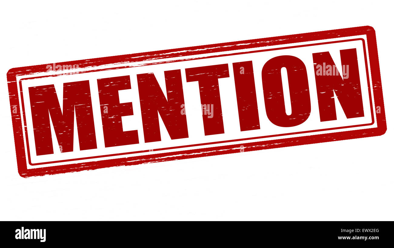 Mention hi-res stock photography and images - Alamy