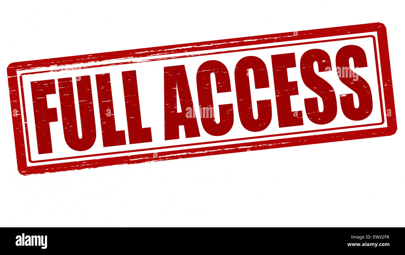 Stamp with text full access inside, illustration Stock Photo - Alamy