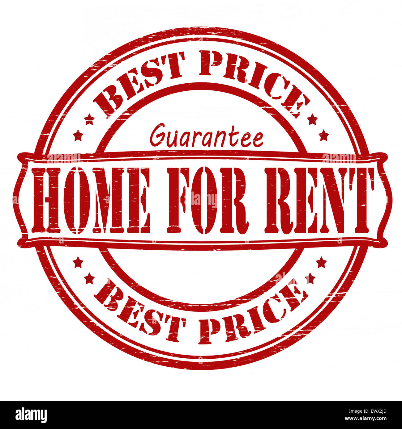 Stamp with text home for rent inside, illustration Stock Photo - Alamy