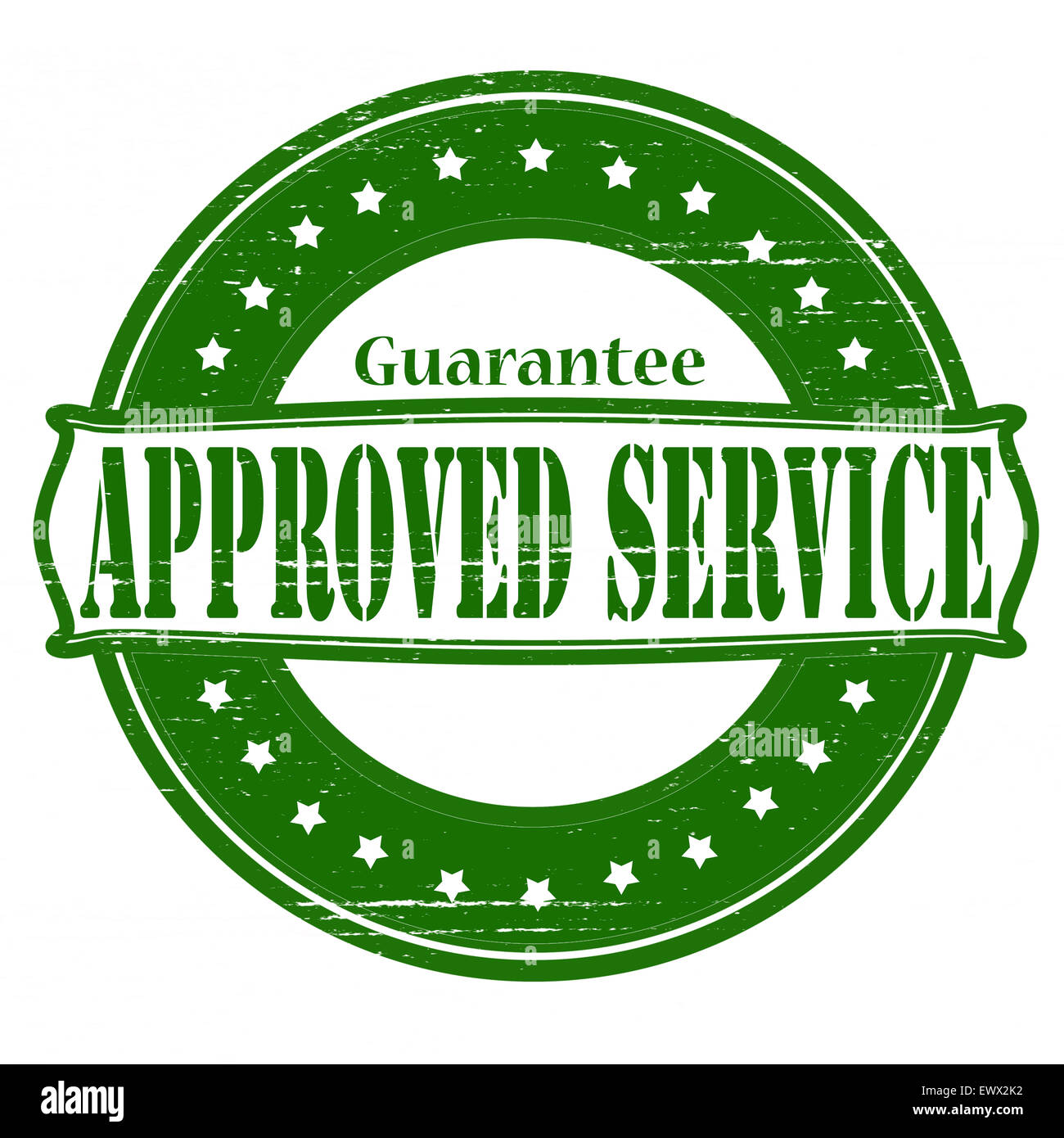 Stamp with text approved service inside, illustration Stock Photo - Alamy