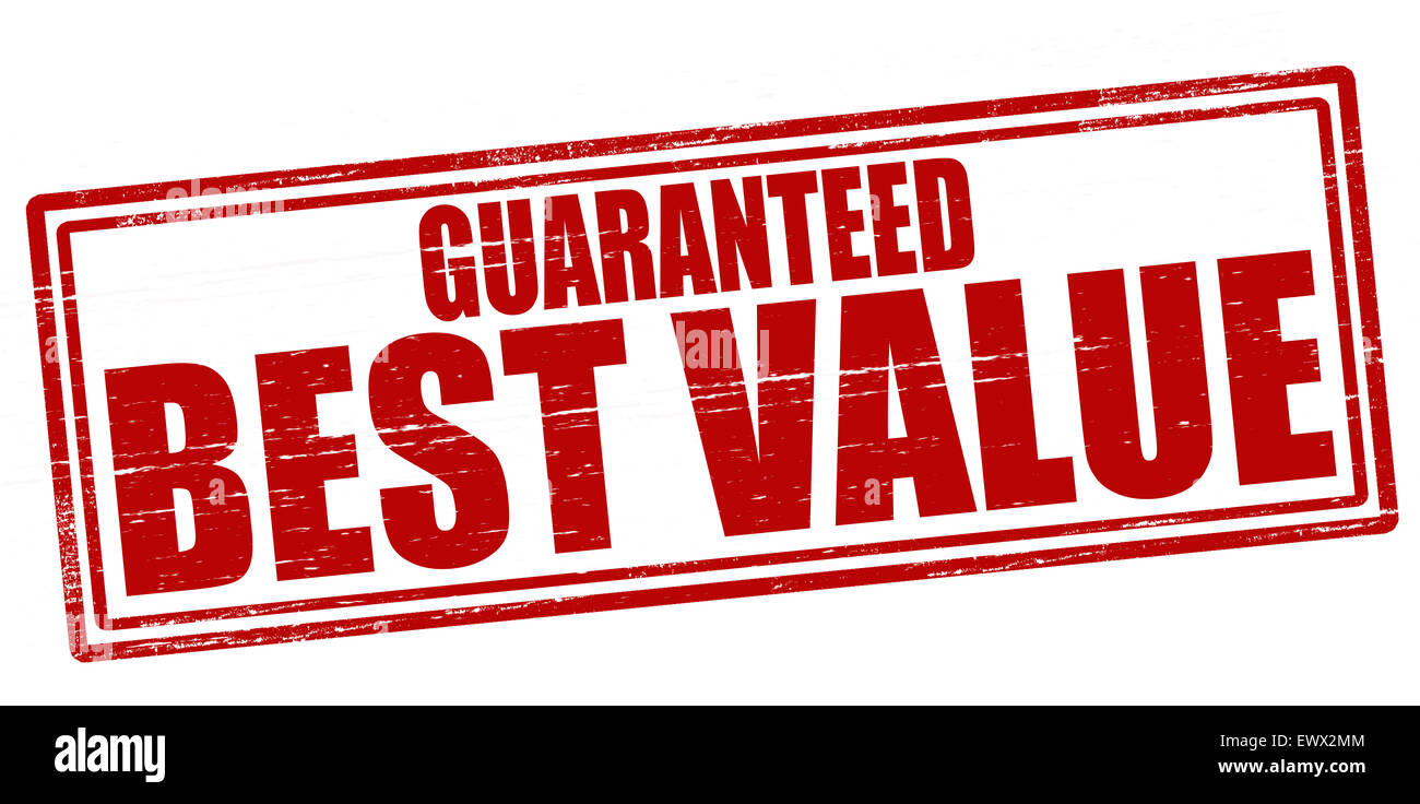 Stamp with text best value inside, illustration Stock Photo - Alamy