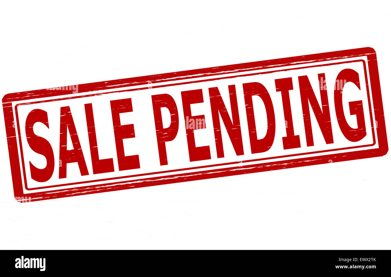 Stamp with text sale pending inside, illustration Stock Photo - Alamy