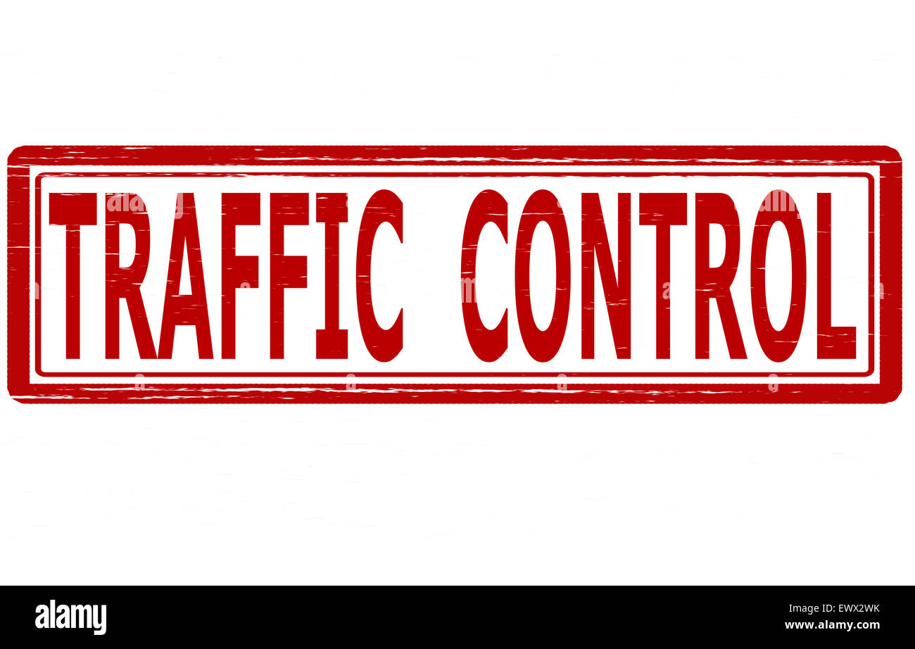 Stamp with text traffic control inside, illustration Stock Photo - Alamy